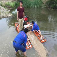 China 5 Inch Suction Mini Gold Mining Dredger with Fixed Chute / Gold Felt for sale