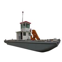China Steel Tug Boat 10m Length 60HP Power 12t Load Capacity for Dredger Service for sale