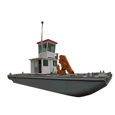 China Steel Tug Boat 10m Length 60HP Power 12t Load Capacity for Dredger Service for sale