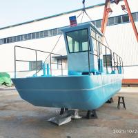 China Steel Tug Boat 10m Length 60HP Power 12t Load Capacity for Dredger Service for sale