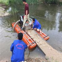China Mini Gold Mining Dredger 5hp Diesel Engine with Pump Gold Chute for Small River for sale