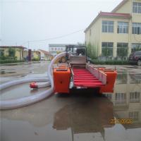 China 15m Dredging Depth 30t Diesel Mini Gold Dredger with High Recovery Gold Chute for sale