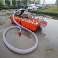 China Diesel Engine Mini Gold Dredger 8m Dredging Depth 5-15t/h Capacity Alluvial Gold Recovery for sale