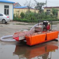 China Diesel Engine Mini Gold Dredger 8m Dredging Depth 5-15t/h Capacity Alluvial Gold Recovery for sale