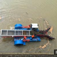 China Paddle Wheel Aquatic Weed Harvester 75kw 3000m2h Garbage Loading Capacity for Lakes Rivers for sale