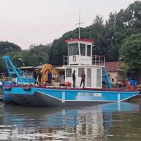 China Keda Custom Steel Tug Boat 60HP for Towing Workboat Dredger Service 12t Load Capacity for sale