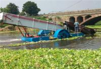China 12t Load Capacity 75kw Power 3000m2h Aquatic Weed Harvester River Grass Cleaning Barge for sale