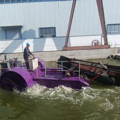 China KEDA Mini Automatic Aquatic Weed Harvester 3000m²/h Garbage Loading CE Certified for sale