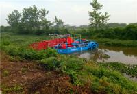 China KEDA Mini Automatic Aquatic Weed Harvester 3000m²/h Garbage Loading CE Certified for sale