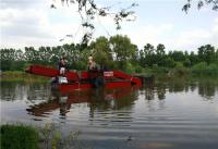 China KEDA Mini Automatic Aquatic Weed Harvester 3000m²/h Garbage Loading CE Certified for sale