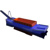 China Keda Self-propelled Sand Transport Barge 10 inch Draught 20 m Dredging Depth ISO9001 Certified for sale