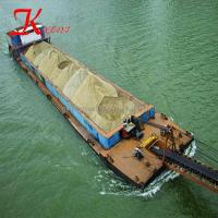 China Marine Steel Hydraulic Work Boat 40t Capacity Self Propelled River Sand Transport Barge 20m for sale
