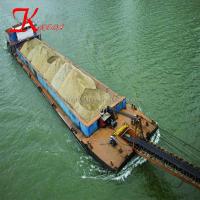 China Self Propelled Sand Transport Barge 45KW 1000t DWT for River Sand Transportation for sale