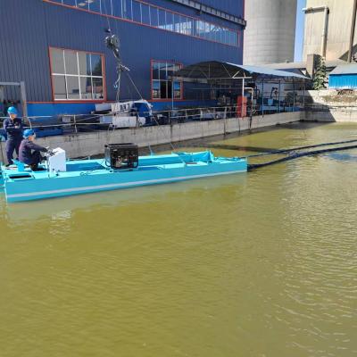 China 75kw Aquatic Weed Harvester 2.6m Harvesting Width 3km/h Speed Floating Garbage Collection Boat for sale