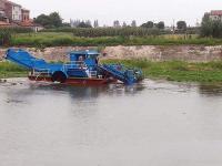 China Mini Aquatic Weed Harvester Machine 30-50HP for Water Hyacinth Collection for sale