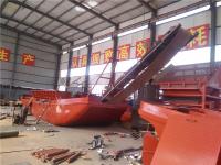 China Self Propelled Modular Pontoon Barge 220T Capacity 28m Length 407kw Power for Offshore Engineering for sale