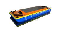 China 220 Ton Loading Self Discharge Barge 175KW Power Sand Mud Transportation 100 Feet Length Work Boat for sale