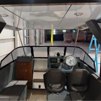 China Aluminum Alloy Pleasure Boat 8.5m 350hp Load Capacity 1076 lbs High Speed for sale