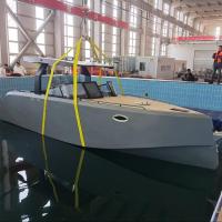 China 8.5m Aluminum Alloy Fishing Boat Multifunctional with Bedroom Bathroom 350hp for sale