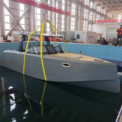 China 8.5m Aluminum Alloy Fishing Boat Multifunctional with Bedroom Bathroom 350hp for sale