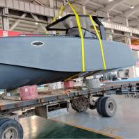 China 8.5m Aluminum Alloy Fishing Boat Multifunctional with Bedroom Bathroom 350hp for sale