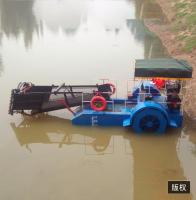 China Full Hydraulic Drive Aquatic Weed Harvester 2.2m Mowing Width 0.8m Depth for River Lake Cleaning for sale