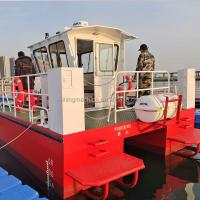 China Custom 10m Aluminum Alloy Oil Recovery Work Boat for River Sea Surface Cleaning for sale