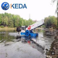China 12t Load Capacity 75kw Aquatic Weed Harvester Floating Collector Dredger for Lakes and Rivers for sale