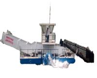 China Keda Aquatic Weed Harvester 37kw 180L Fuel Tank 12v Electric System for River Lake Cleaning for sale