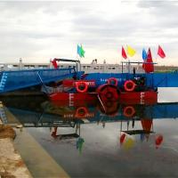China Diesel Powered Aquatic Weed Harvester with 1.2m Dredging Depth and Customized Dimensions for Efficient Water Grass Collection for sale