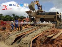 China Mini Gold Wash Plant 30-50 tph with 2000x2200mm Feeder Hopper 1000x2000mm Gold Chutes for sale