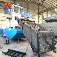 China Mini Aquatic Weed Harvester 103KW 12t Loading Capacity for Water Hyacinth Harvesting for sale