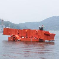 China Self Propelled Aquatic Transport Barge 70kw 60m3 Loading Volume 3m Discharge Height for sale