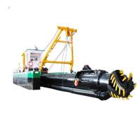 China Small Diesel Cutter Suction Sand Dredger 10m Depth 1 Stage Cutter Head 4 to 20 inch for sale