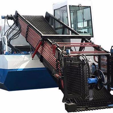 China 10000L/Hour Aquatic Weed Harvester 8000kg Weight 3km/h Working Speed for Lake Weed Removal for sale