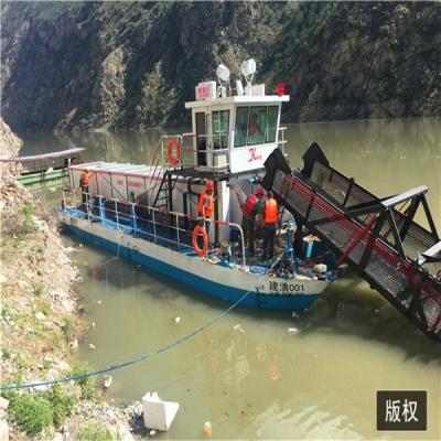 China Fully Automatic Aquatic Weed Harvester 12.5m Full Hydraulic Drive 2.5m Mowing Width for Lake River Weed Removal for sale