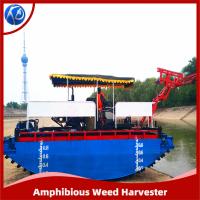 China 5000 kg Capacity Amphibious Reed Harvester 1000 mm Working Width 39 kW Engine for sale