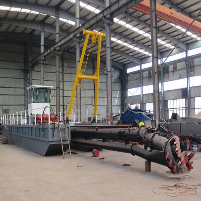 China Diesel Power Cutter Suction Dredger 8m Dredging Depth 100cm Draught for sale