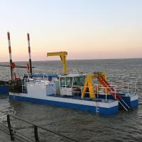 China Portable 450m3h Diesel Engine Cutter Suction Dredger for River Lake Dredging for sale