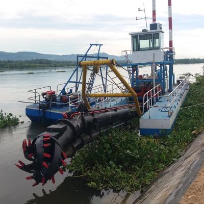 China River Cutter Suction Dredger  20m Dredging Depth 10inch Draught for sale