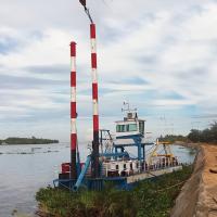 China River Cutter Suction Dredger  20m Dredging Depth 10inch Draught for sale