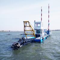 China River Course Testing Cutter Suction Dredger 298kw with Water Flow Meter for sale