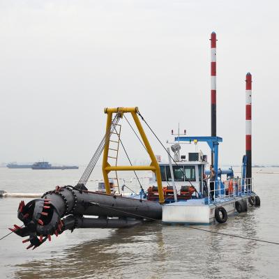 China Heavy Duty Diesel Cutter Suction Dredger 450m3h for River Lake Sand Dredging for sale