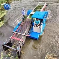 China Diesel Automatic Skimmer Aquatic Weed Harvester 3000 sqm Work Capacity 1.5M Cutting Width for sale
