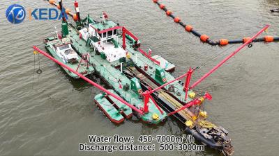 China Diesel 10 Inch Cutter Suction Dredger 500 m3/h 15 m Depth for Gold Mining for sale