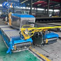 China Floating Crawler Amphibious Weed Harvester 258x9500mm Track Aluminum Body Stern Drive Engine for Algae Removal for sale