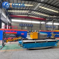 China Automatic Amphibious Weed Harvester 258x9500mm Track Aluminum Alloy Body Stern Drive Engine for sale