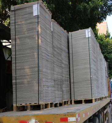 China Hard chipboard paper sheets 2mm grey book binding board ﻿ for sale