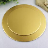 China 4 6 8 10 12 Inch Low Price  Gold /sliver  Cake Bases Boards Round Tray for sale