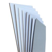 China Paper Manufacture Double-Sided Grey Cardboard Sheets Grey Duplex Paperboard Cardstock Paper Sheet for sale